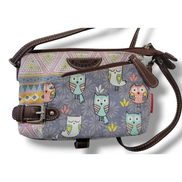 UNIONBAY | Bags | Unionbay Womens Multicolorowl Print Crossbody Purse ...